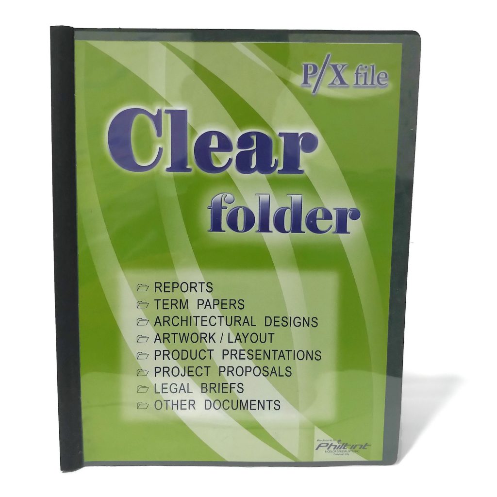 Folder (P/X) Sliding Clear Folder - Short - Supplies 24/7 Delivery