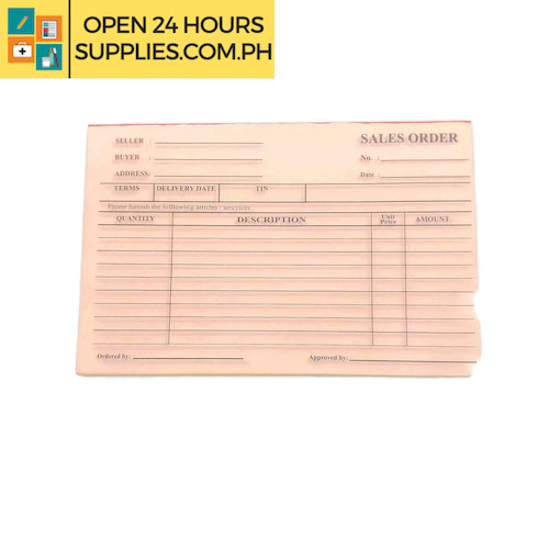 Sales order book ( Small business record and receipts) - Supplies 24/7 ...