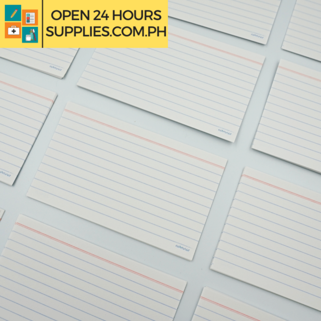 Index Cards Data 4 x 6 140 GSM 100 PCS - Supplies 24/7 Delivery