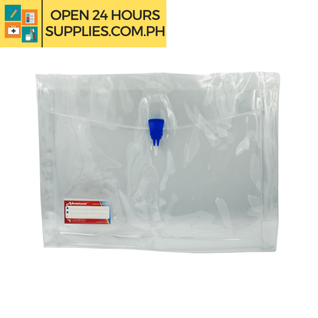 Adventurer Expandable Clear Envelope - Large - Supplies 24/7 Delivery