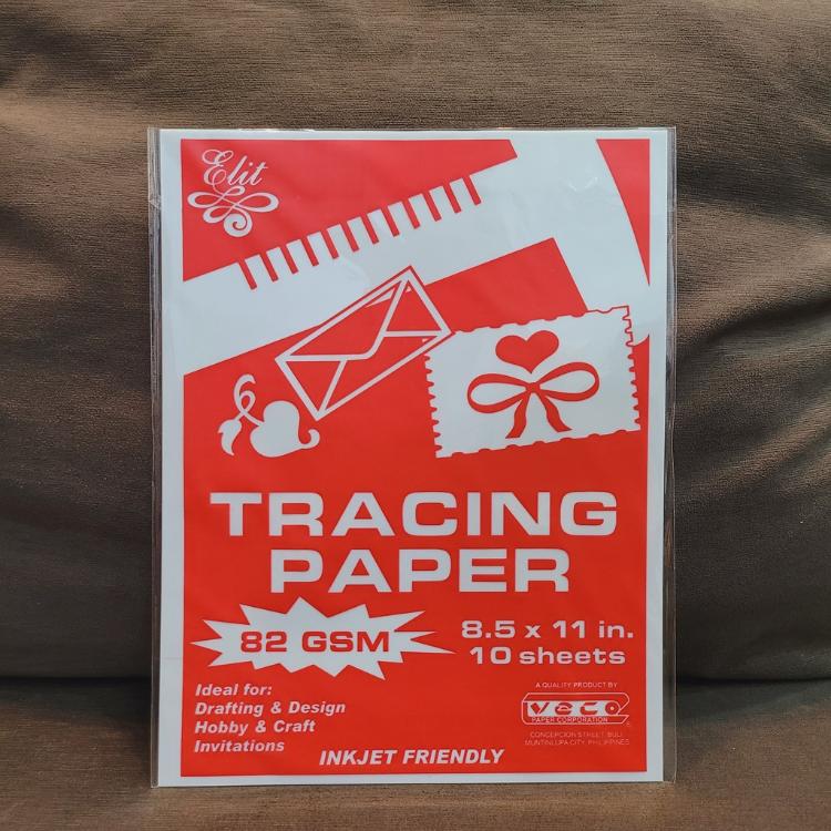 Tracing Paper Elit Size Short 82 Gsm 10 Sheets Color Natural 