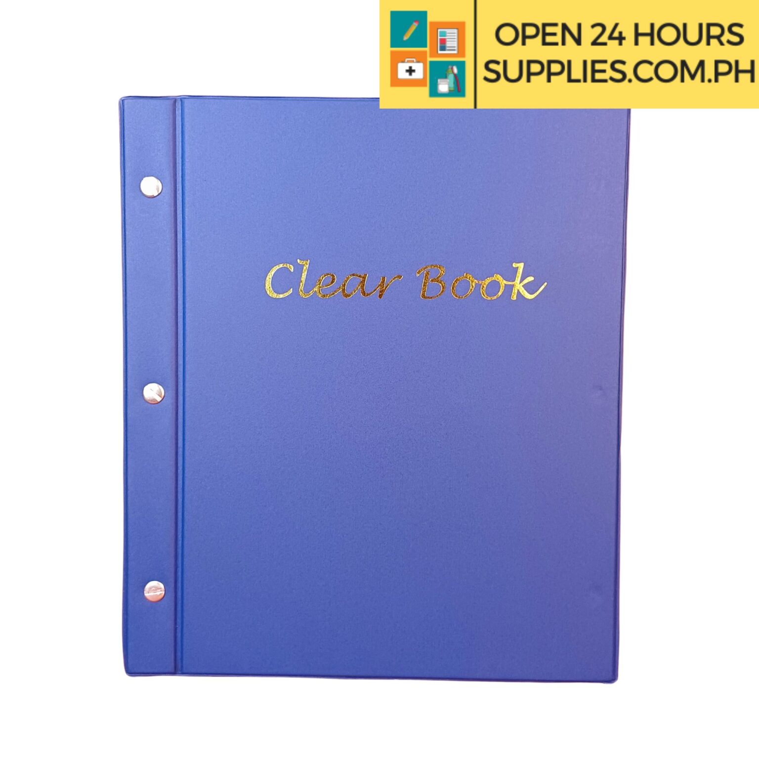 Clearbook Screw Type 3-hole Hardbound - Long Blue | Black | Red | Brown ...