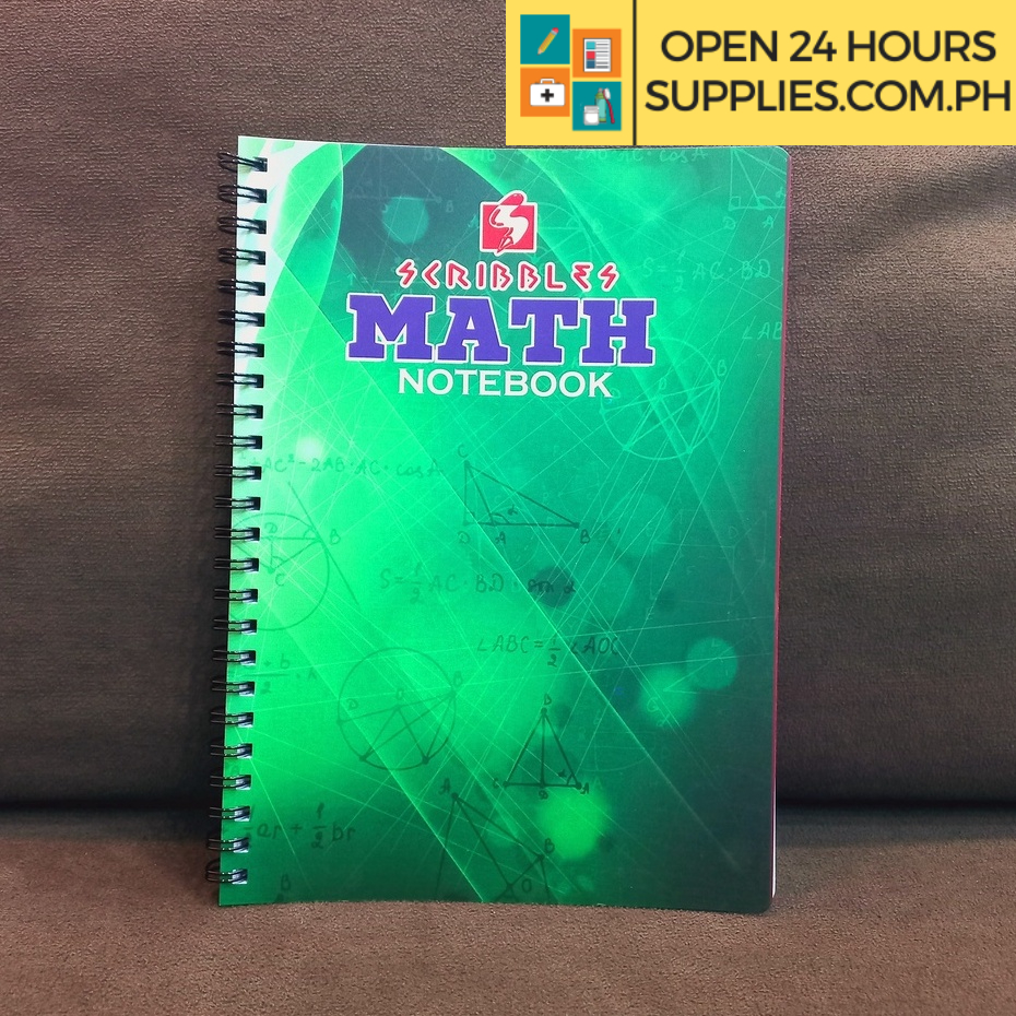 Math Notebook (Scribbles) 8.5 x 6 inches 80 sheets - Supplies 24/7 Delivery