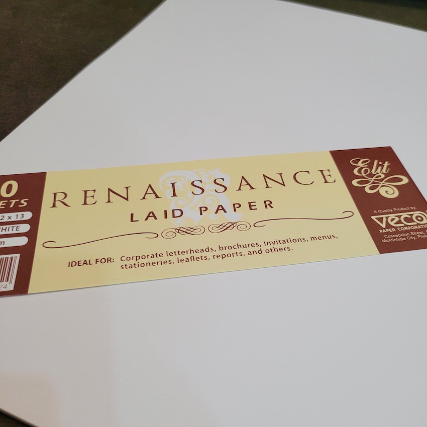Laid Paper (Elit) Renaissance - Short 100 gsm 20s Cream | White ...