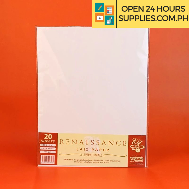 Laid Paper (Elit) Renaissance - Short 100 gsm 20s Cream | White ...