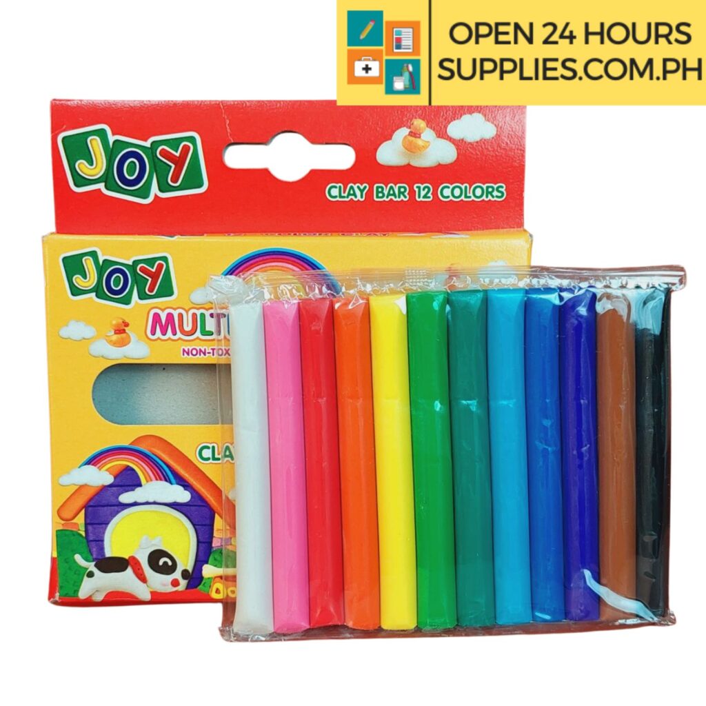 Clay (Joy) Multi-Colored Clay SCL-3212 12 Colors - Supplies 24/7 Delivery