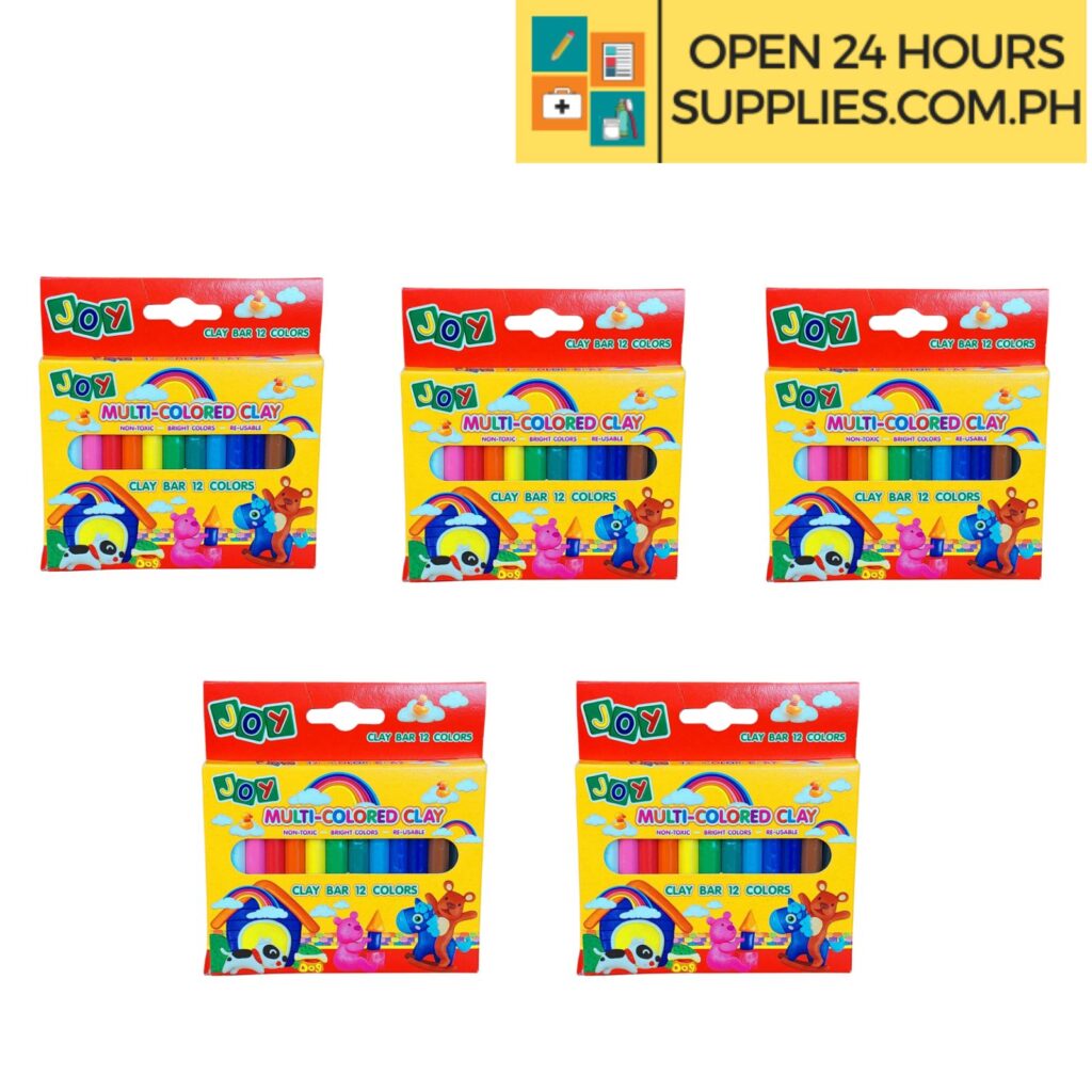 Clay (Joy) Multi-Colored Clay SCL-3212 12 Colors - Supplies 24/7 Delivery