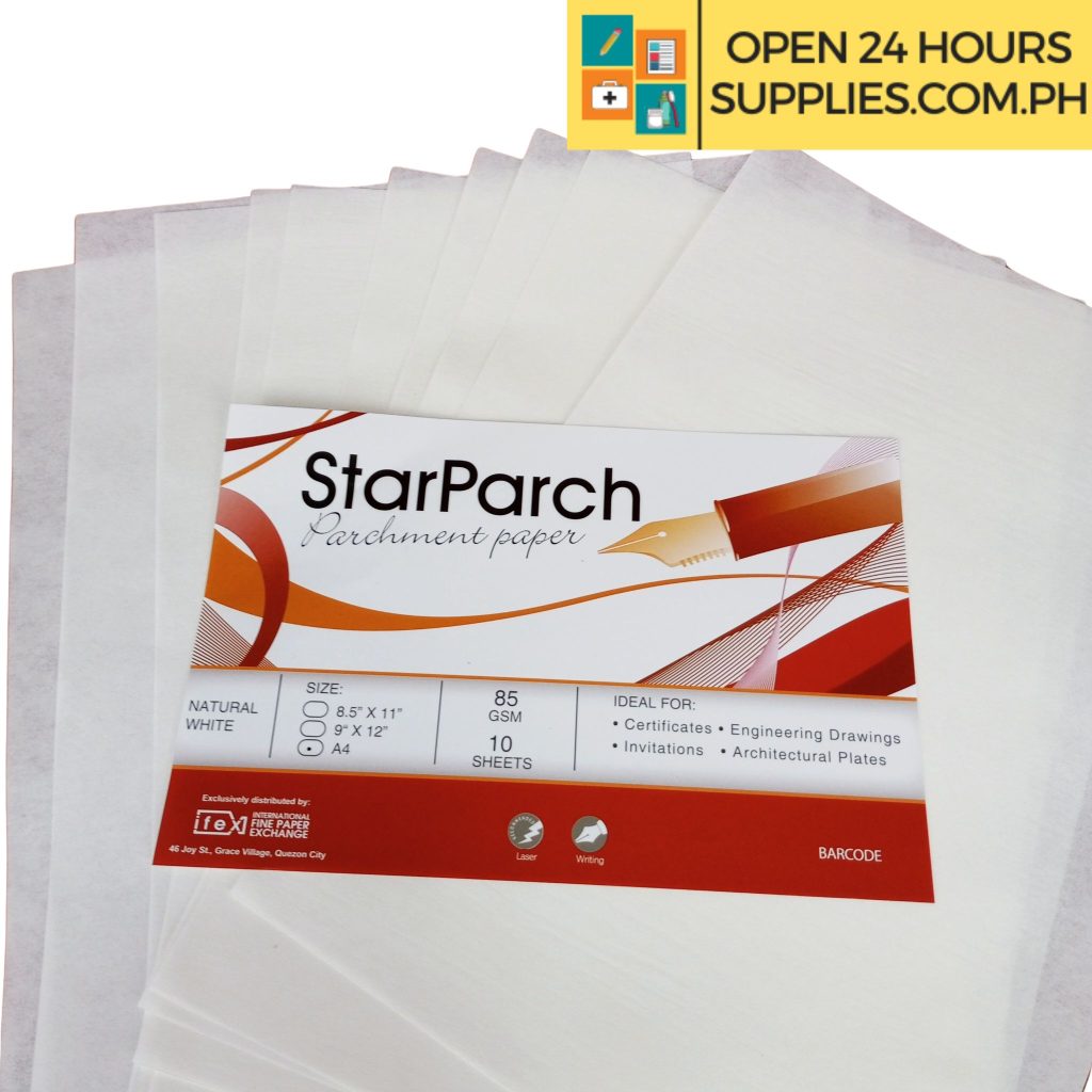 Parchment Paper (StarParch) A4 85gsm 10 sheets - Supplies 24/7 Delivery