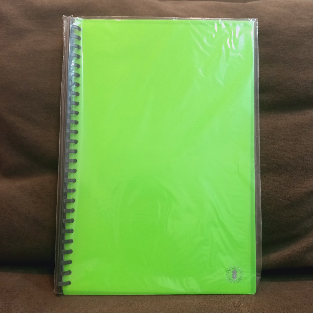 Clear Book (Data) Spiral Long Assorted Colors - Supplies 24/7 Delivery