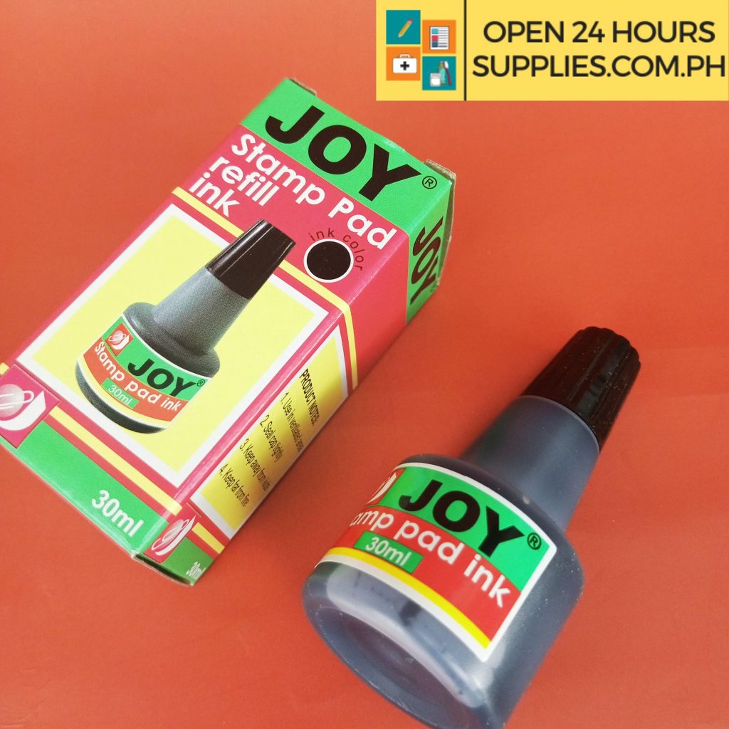Stamp Pad Ink (JOY) Refill 30ml SP-030 Black - Supplies 24/7 Delivery