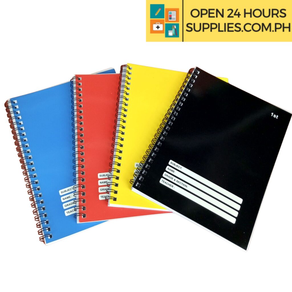 Notebook (1st) Double Spiral Notebook 80Leaves Assorted Color ...