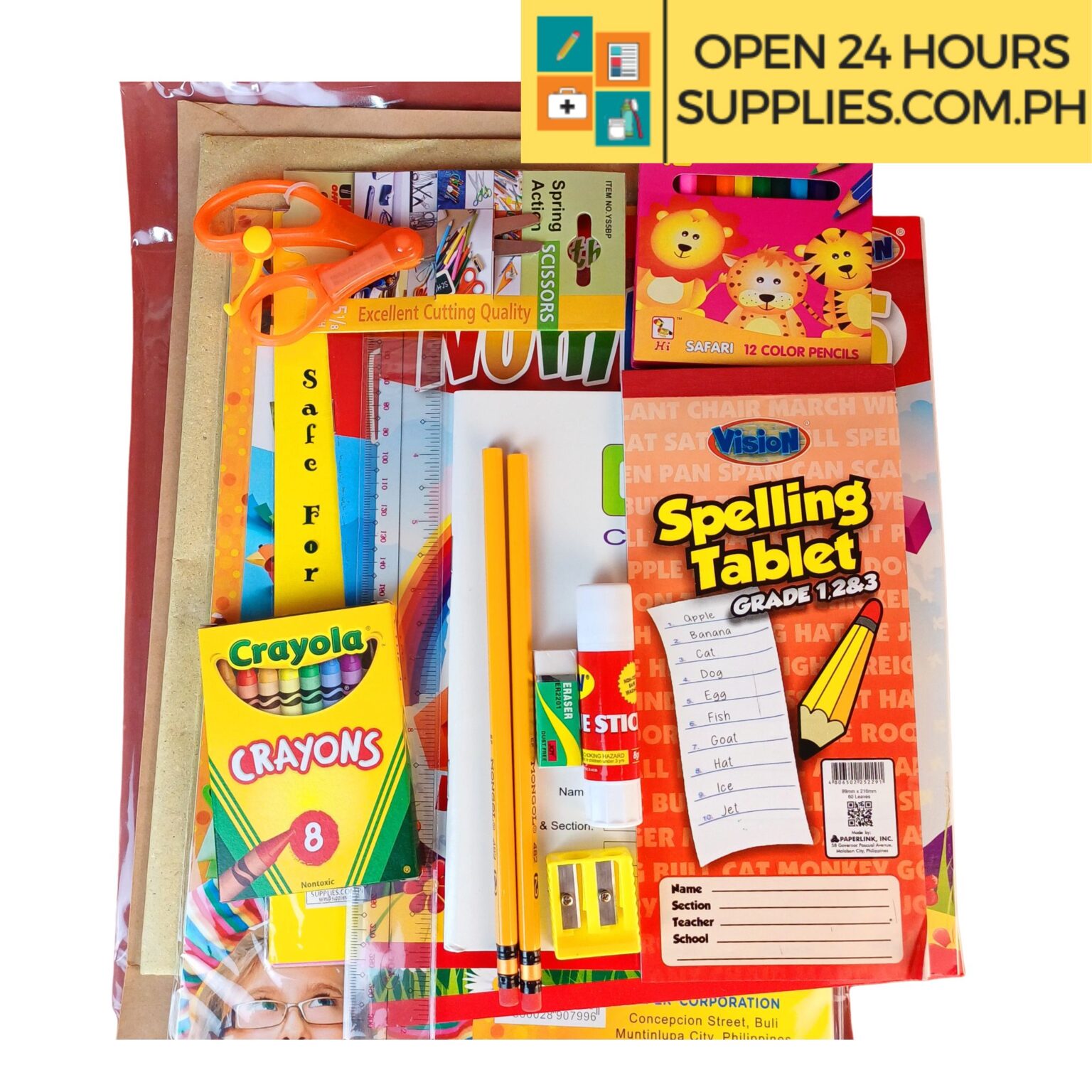 Kindergarten and Elementary Back to School Starter Kit Sulit Pack ...