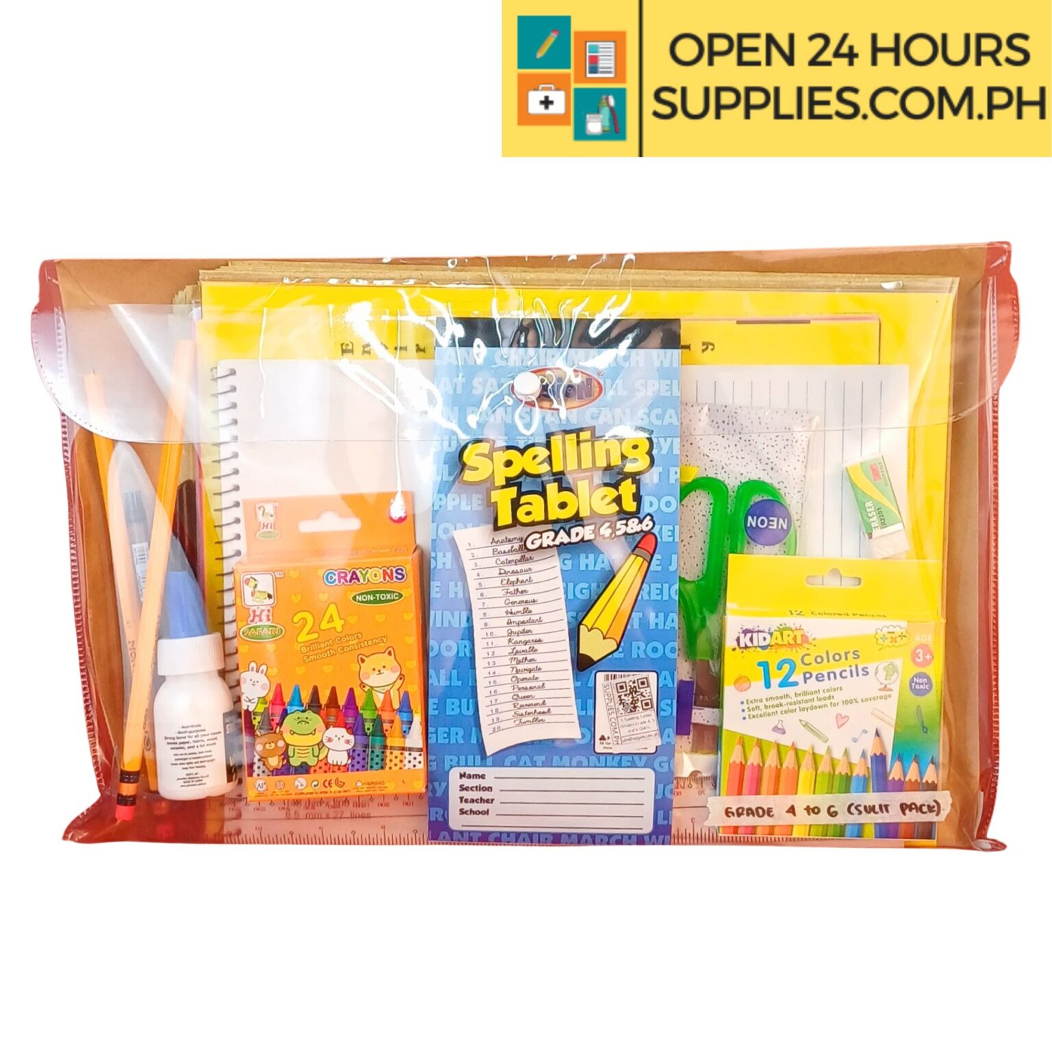 Kindergarten and Elementary Back to School Starter Kit Sulit Pack ...