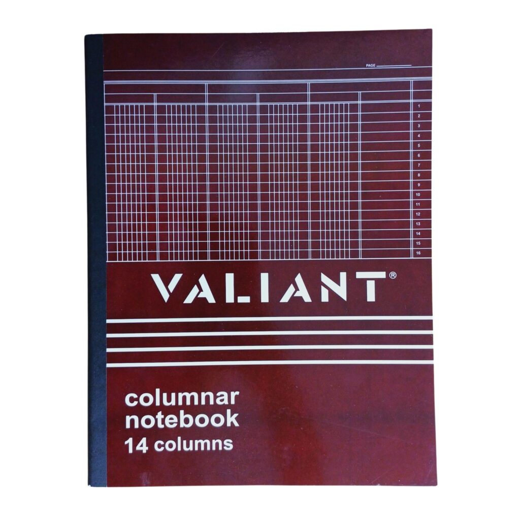Columnar Notebook 14 columns (Valiant) Coated - Supplies 24/7 Delivery