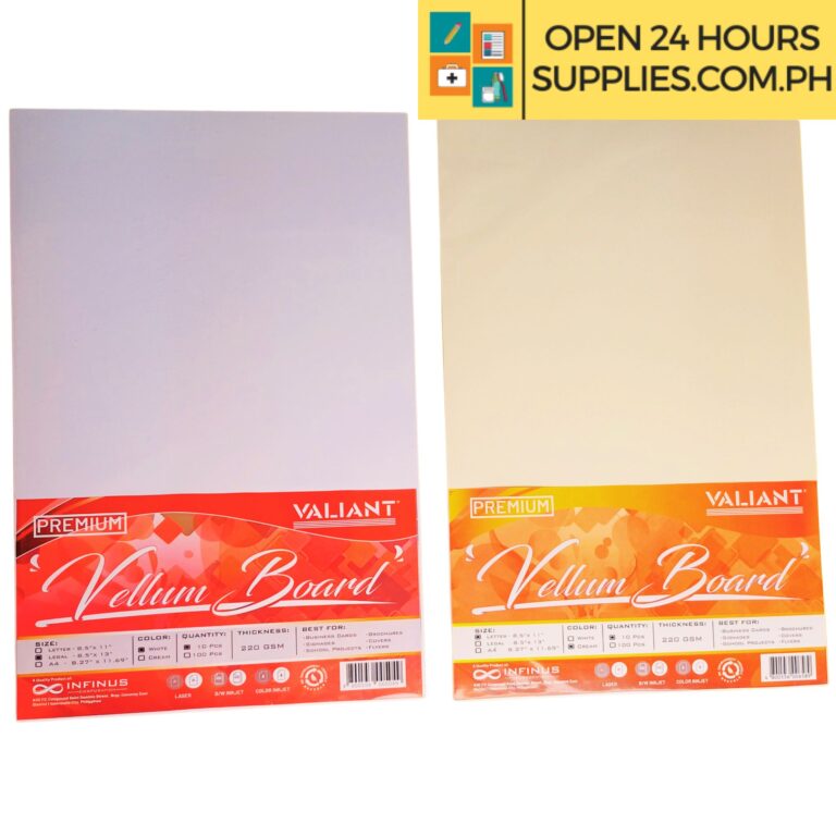 Valiant Vellum Board Long 10sheets 220gsm Cream/ White - Supplies 24/7 ...