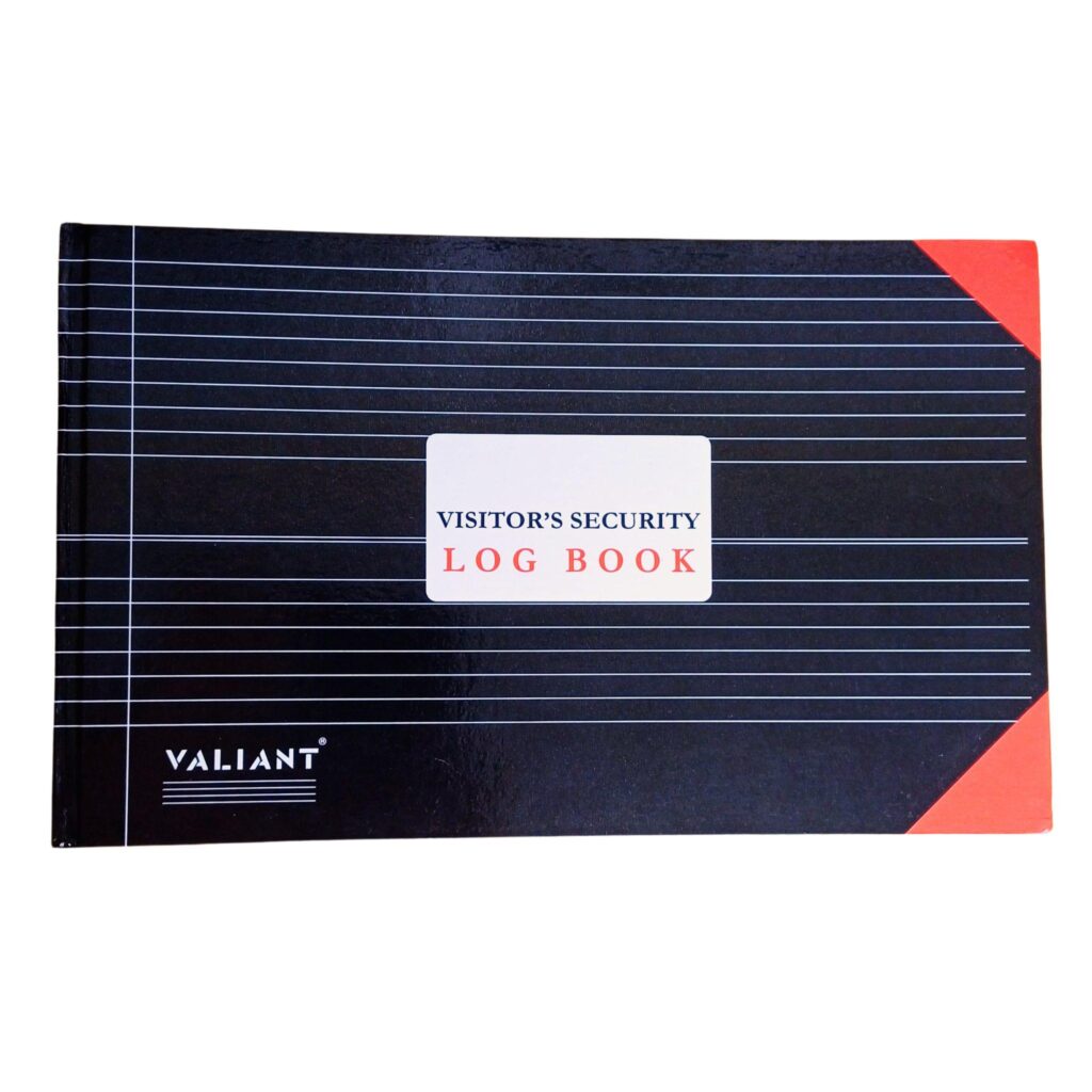 Visitor's Security Logbook (Valiant) 300 pages - Supplies 24/7 Delivery