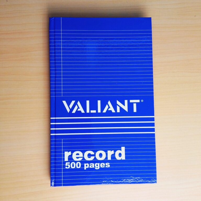 Valiant Record Book - 500 Pages, 178x285mm - Supplies 24/7 Delivery
