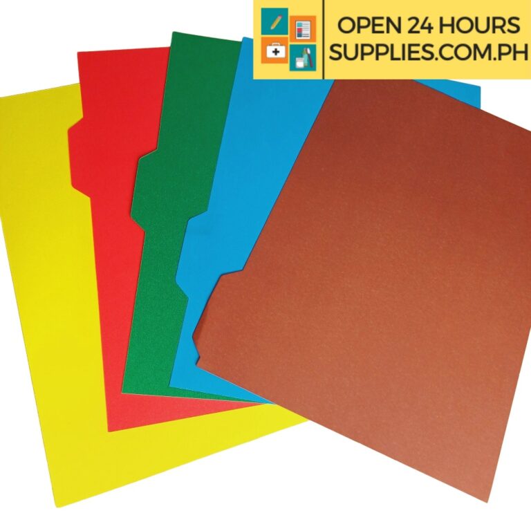 Valiant File Colored Divider with 5 Sheets for Long/A4/Short Documents ...