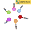 Retractable ID Lace (Unbranded) Assorted - Supplies 24/7 Delivery