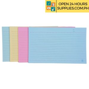 Index Card (Data) Colored 5x8 inches 100s Assorted colors per pack ...