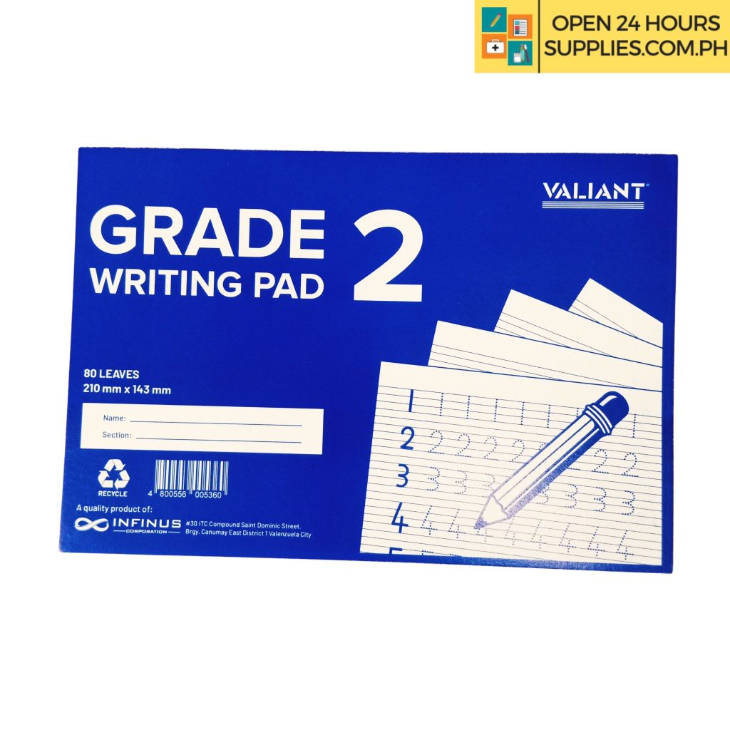 Valiant Writing Pad Grade 1, 2, 3 pad paper - Supplies 24/7 Delivery