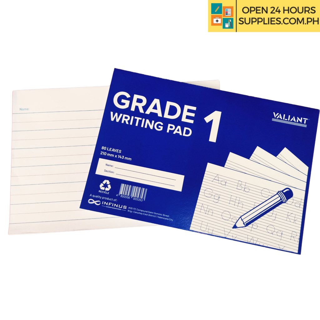 Valiant Writing Pad Grade 1, 2, 3 pad paper - Supplies 24/7 Delivery